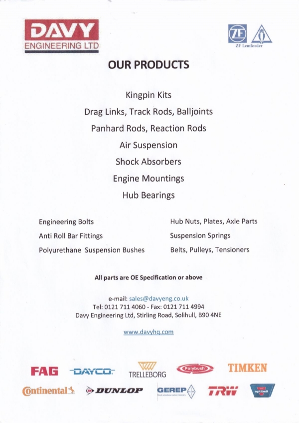 Davy Engineering Ltd | The UK's foremost supplier of steering and ...